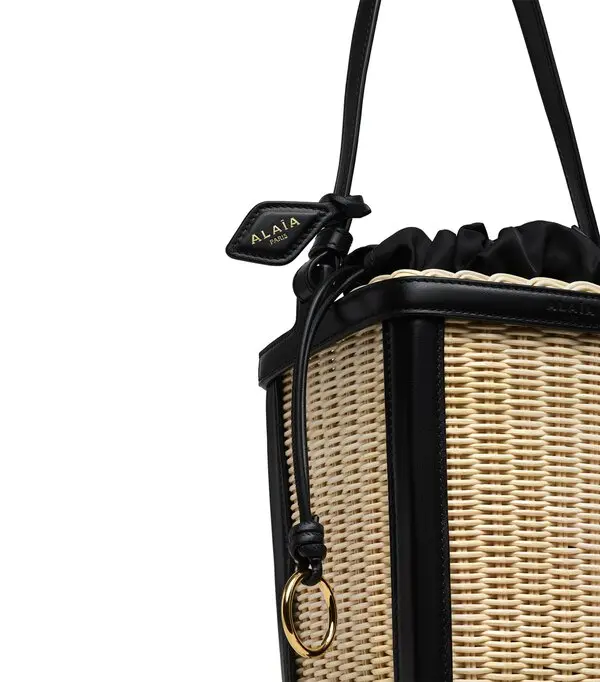 Alaïa Small Wicker Bucket Bag