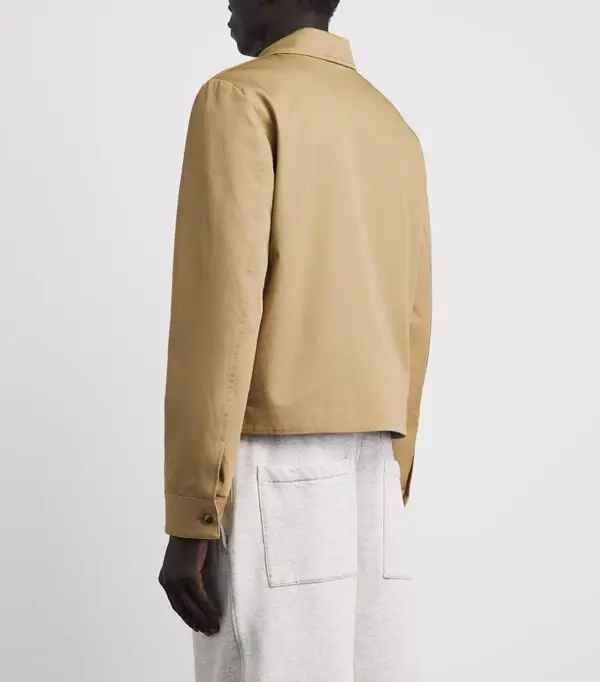 Amiri Cotton Script Shacket