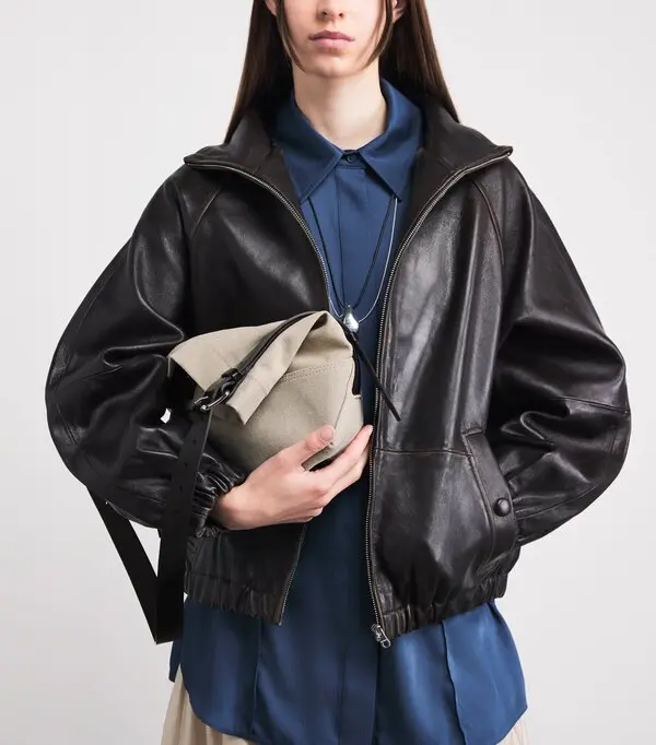 LEMAIRE Small Canvas Belted Tote Bag
