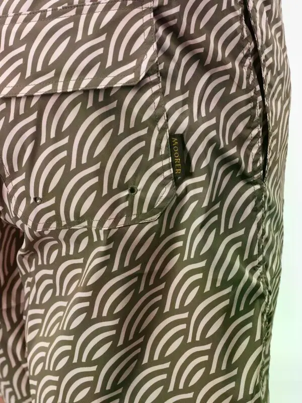 MOORER Geometric Print Swim Shorts