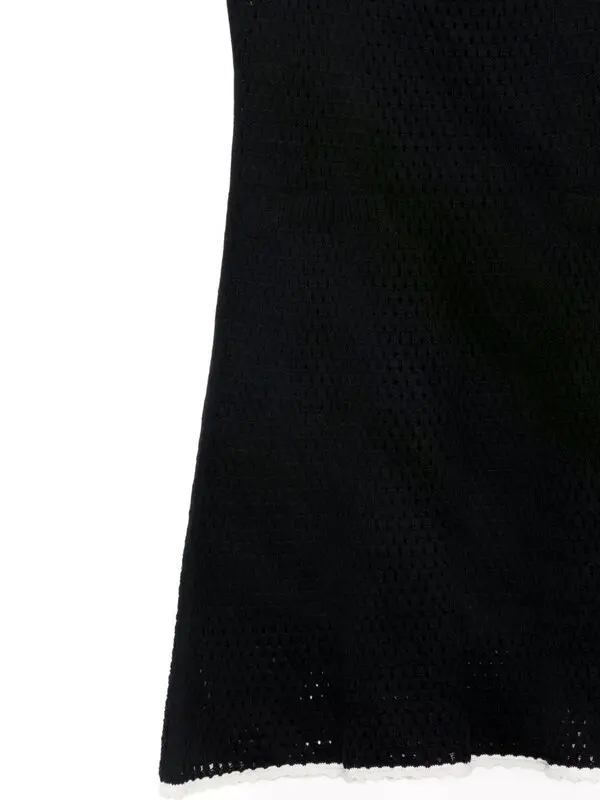 JUUN.J Crochet-knit Scalloped-trim Dress