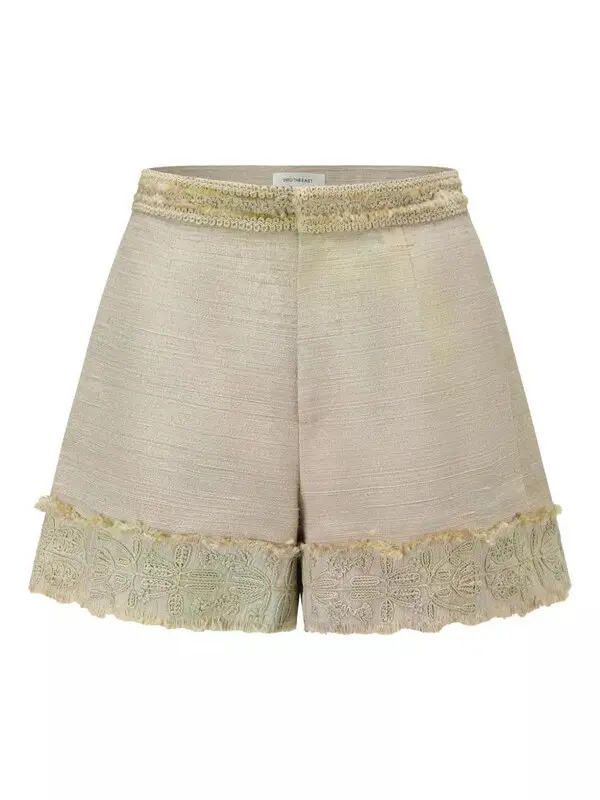 INTO THE EAST Quercus Silk Shorts