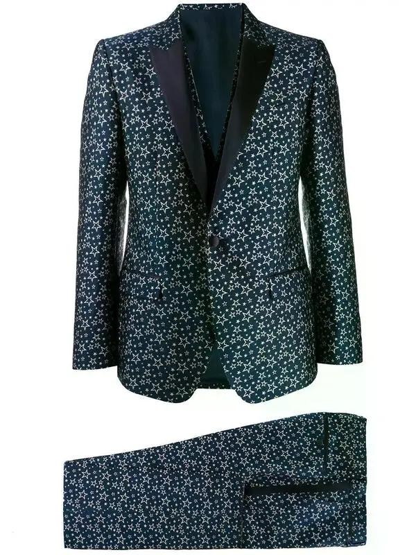Dolce & Gabbana Star Jacquard Suit