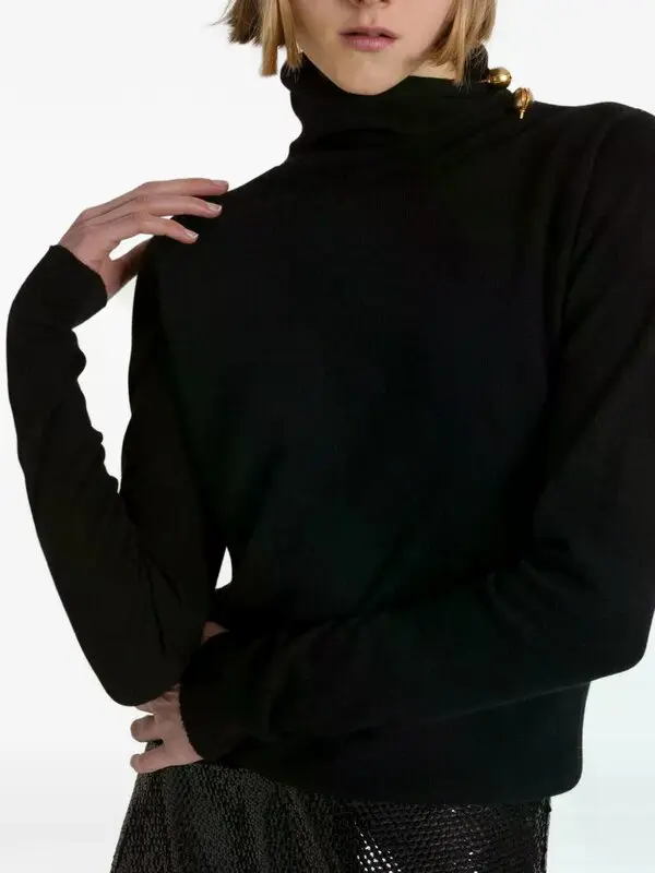 Alberta Ferretti Embellished Roll-neck Sweater
