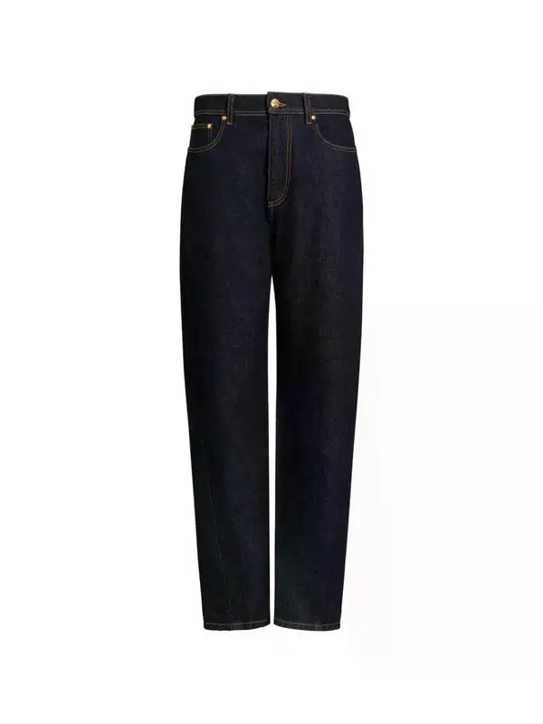 Alberta Ferretti Contrast Stitching Jeans