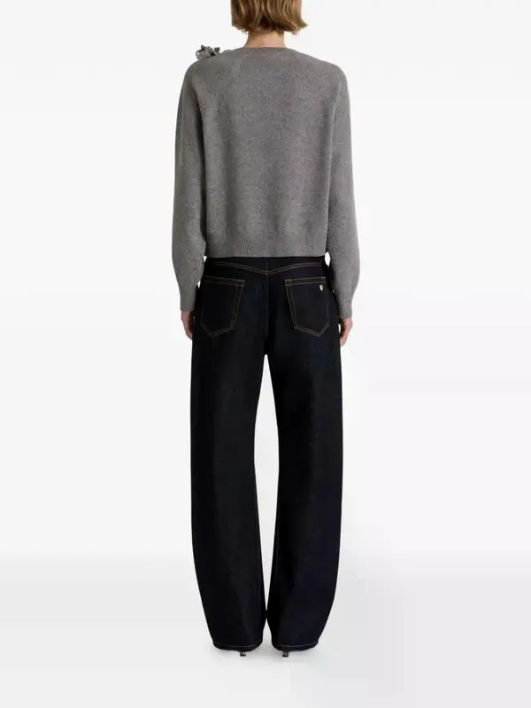 Alberta Ferretti Contrast Stitching Jeans