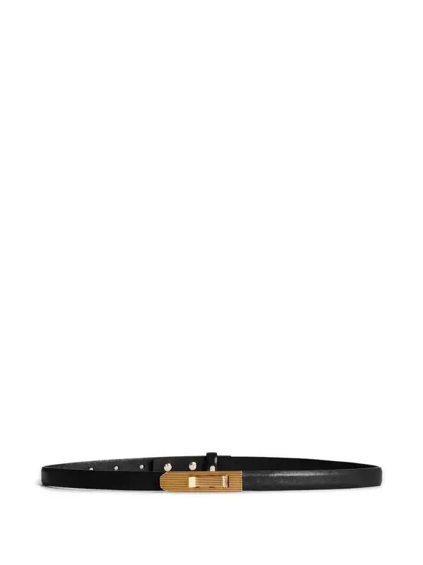 Alberta Ferretti Leather Belt - Black