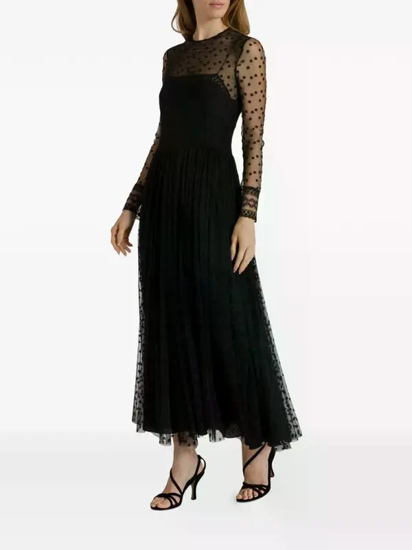 Alberta Ferretti Lace Maxi Dress - Black