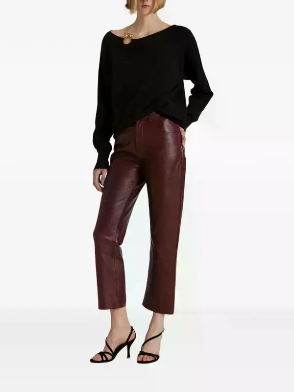 Alberta Ferretti Cut-out V-neck Sweater