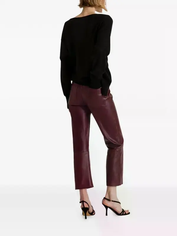 Alberta Ferretti Cut-out V-neck Sweater
