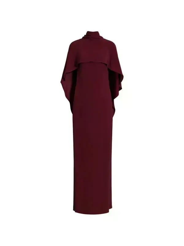 Alberta Ferretti High-neck Maxi Dress - Red