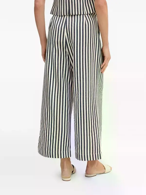 LOLA CASADEMUNT Pleated Stripe Trousers