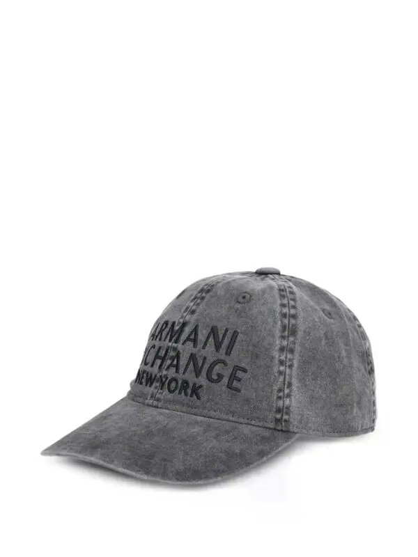 Armani Exchange Embroidered Baseball Cap - Grey