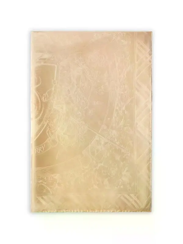 Burberry Floral Crest Silk Scarf