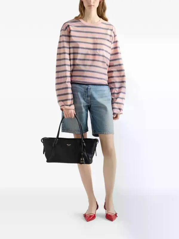 Prada Large Leather Tote Bag