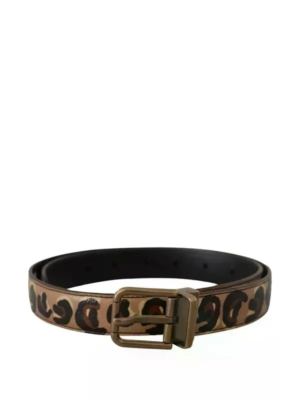 Dolce & Gabbana Leopard-print Reversible Belt