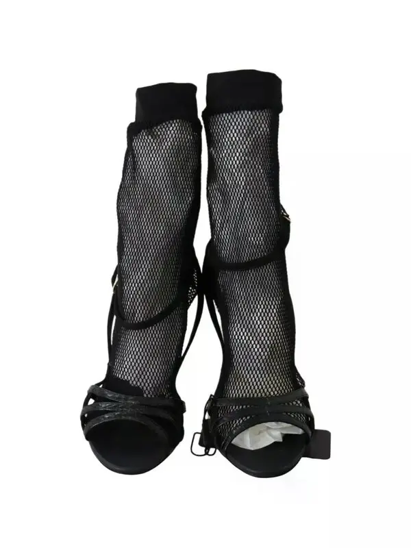 Dolce & Gabbana Mesh-overlay Buckle-fastening Sandals