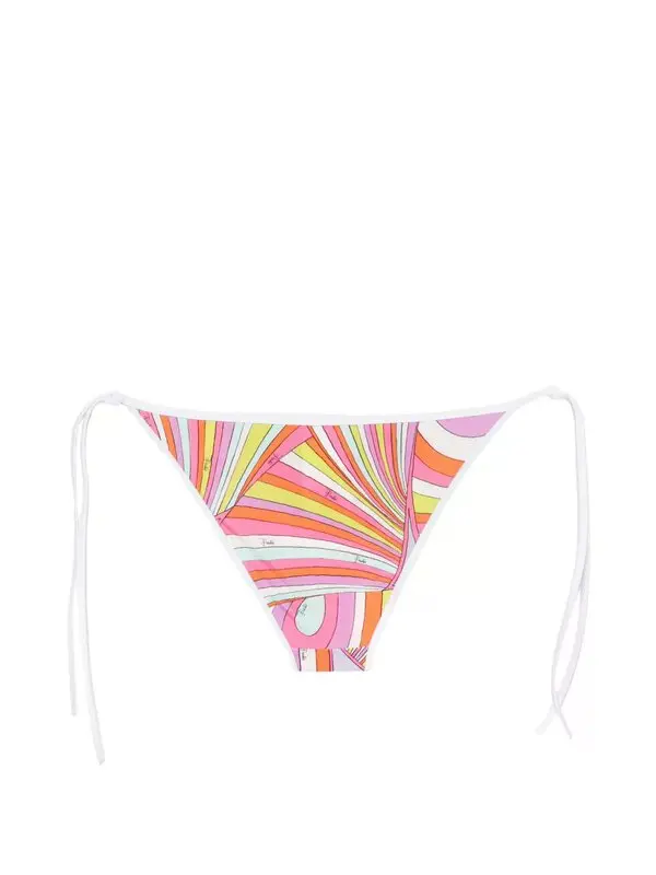 Emilio Pucci Graphic-print Side-tie Bikini Bottoms