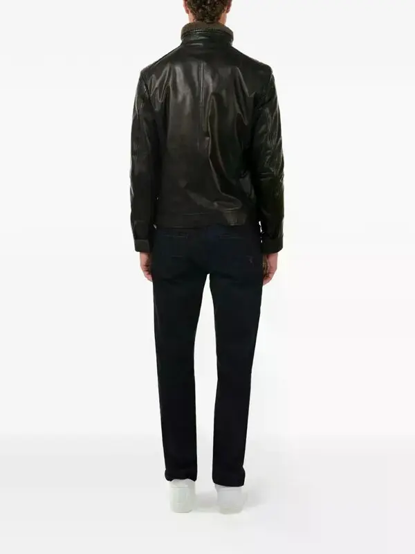 AL DUCA D’AOSTA 1902 Quilted Shoulder Leather Jacket