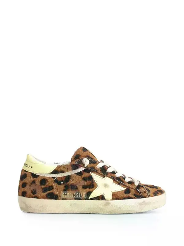 GOLDEN GOOSE Super-star Leopard Print Sneakers