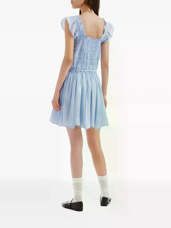 B+AB Ruffled-sleeve Mini Dress
