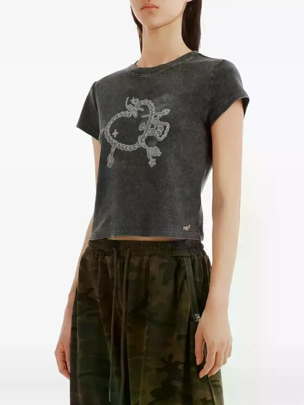 MINI CREAM Graphic Print T-shirt - Grey