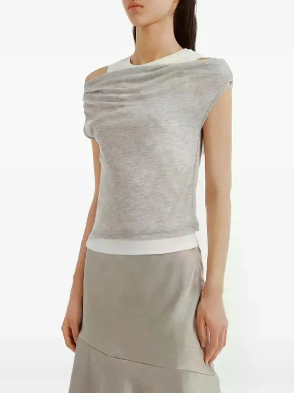 B+AB Layered Off-shoulder Tank Top