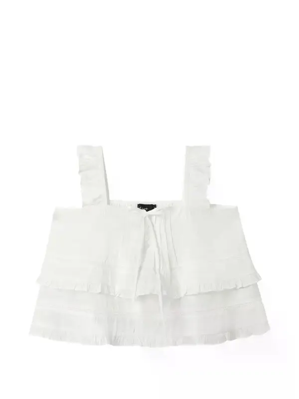 TOUT A COUP Ruffled Tiered Blouse