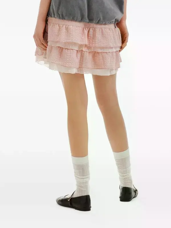 B+AB Ruffled A-line Mini Skirt