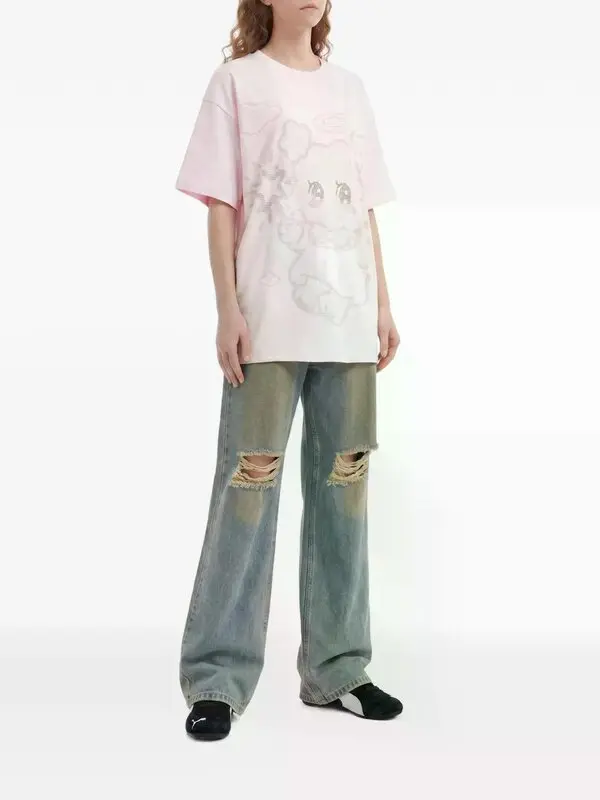 MINI CREAM Graphic Print T-shirt - Pink