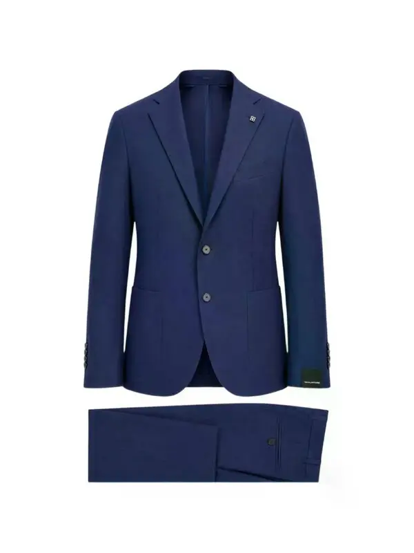 Tagliatore Single-breasted Notched-lapel Suit - Blue