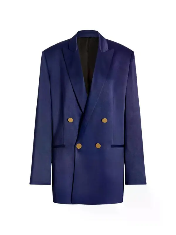 Alberta Ferretti Double-breasted Blazer - Blue