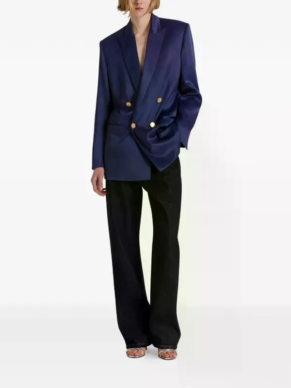 Alberta Ferretti Double-breasted Blazer - Blue