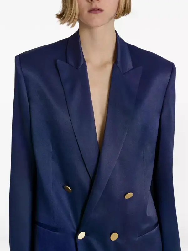 Alberta Ferretti Double-breasted Blazer - Blue