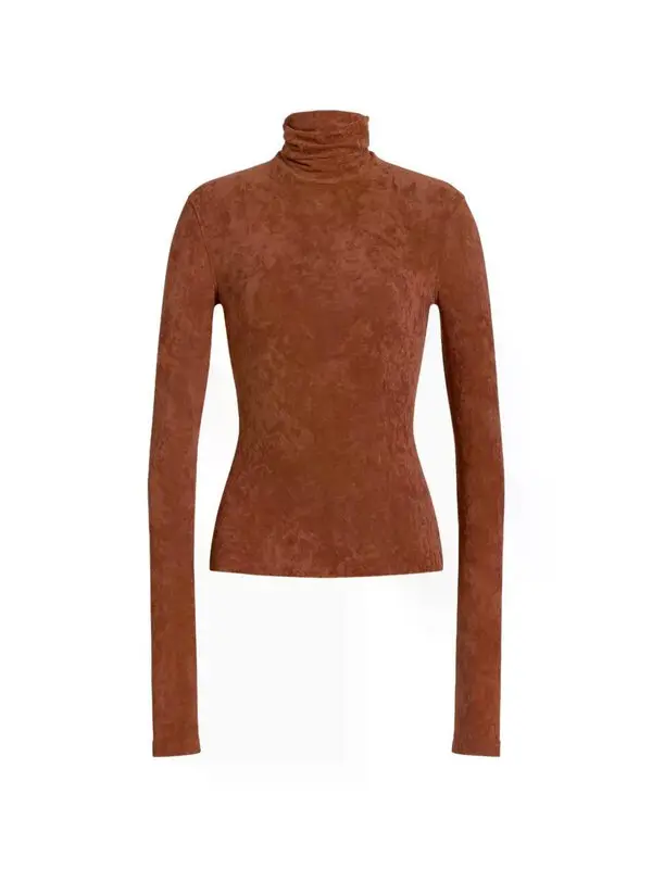 Alberta Ferretti Long-sleeved Roll Neck Top