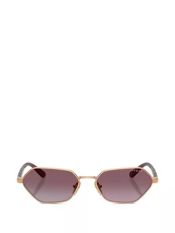 VOGUE EYEWEAR Geometric Frame Sunglasses - Gold