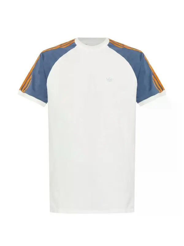 Adidas Raglan-sleeve Logo-patch T-shirt