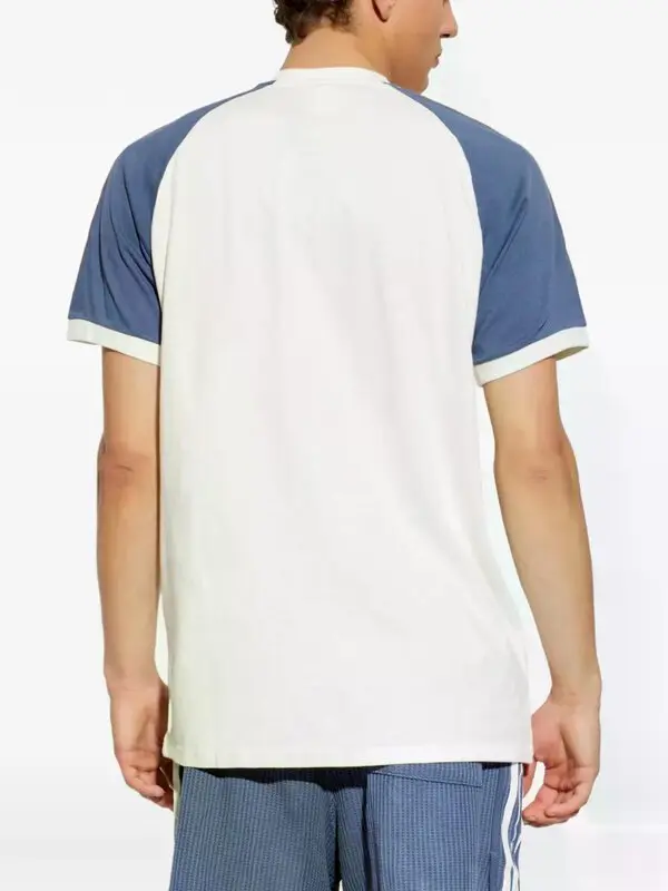 Adidas Raglan-sleeve Logo-patch T-shirt
