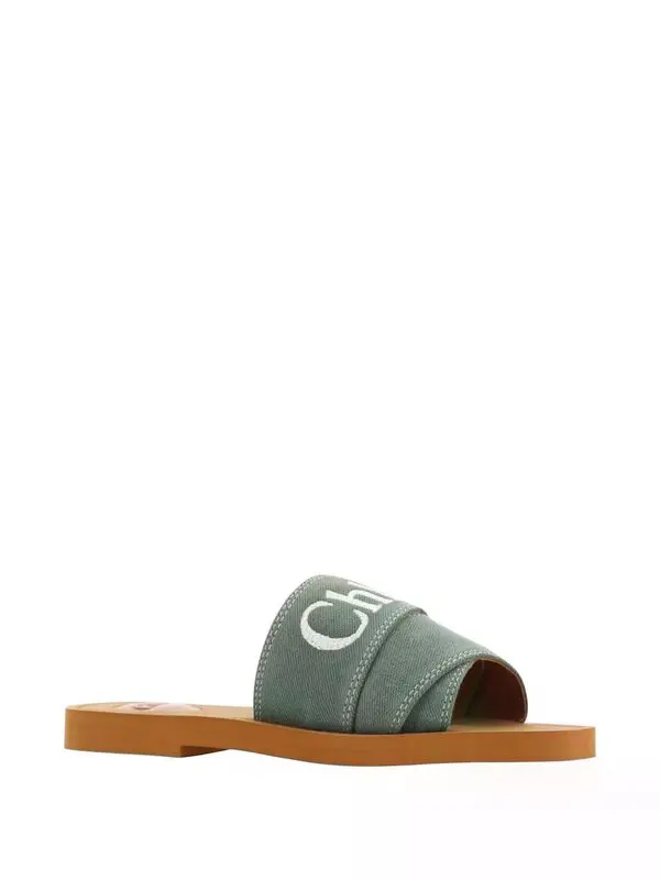 Chloé Woody Embroidered Sandals