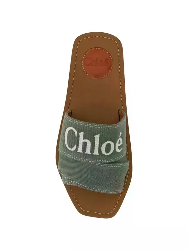 Chloé Woody Embroidered Sandals