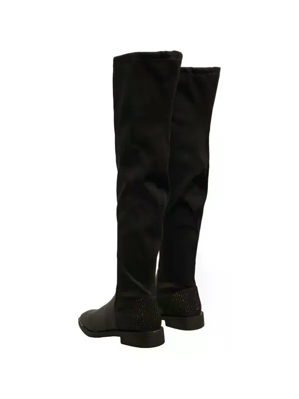 MY TWIN Rhinestone-embellished Over-the-knee Boots