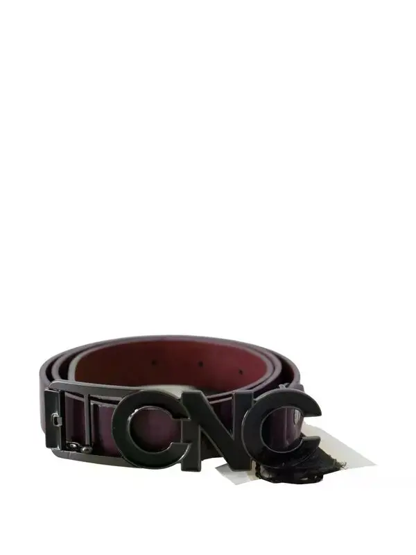 Costume National Logo Letter Leather Belt
