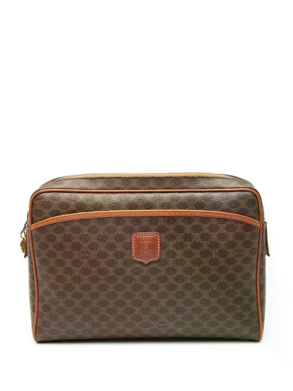 Celine Macadam Coated Canvas Clutch Bag
