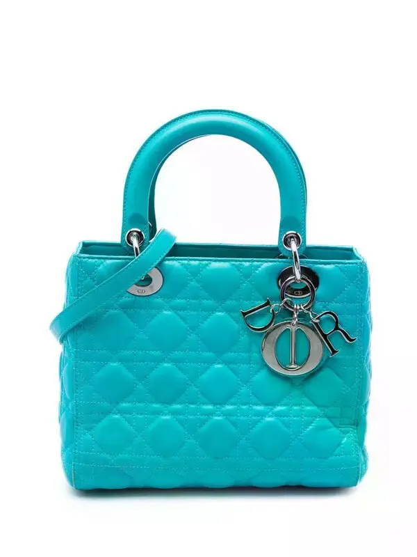 Dior Lambskin Lady Satchel - Blue