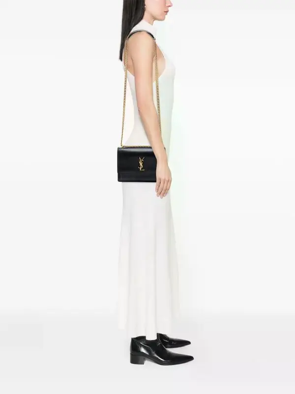 Saint Laurent Calfskin Monogram Sunset Crossbody Bag
