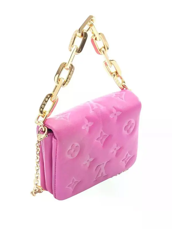 LOUIS VUITTON Monogram Embossed Coussin Belt Bag - Purple