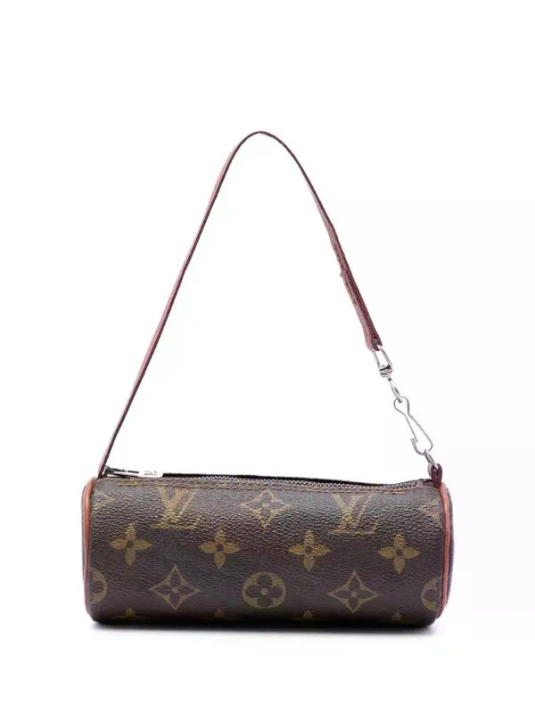 LOUIS VUITTON Monogram Canvas Papillon Pochette Handbag - Brown