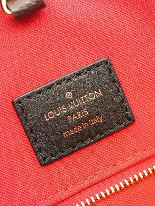 LOUIS VUITTON Monogram Reverse Giant Onthego Gm Satchel - Brown