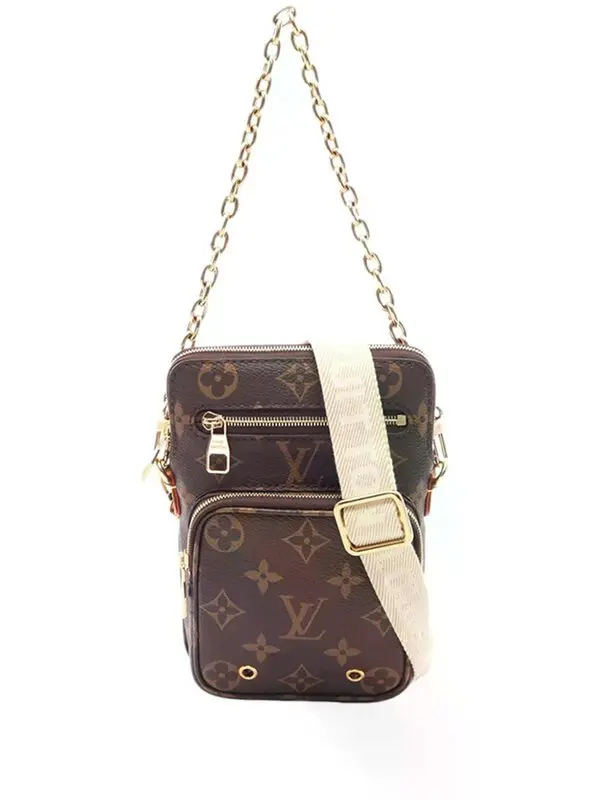 LOUIS VUITTON Monogram Utility Phone Sleeve Satchel - Brown
