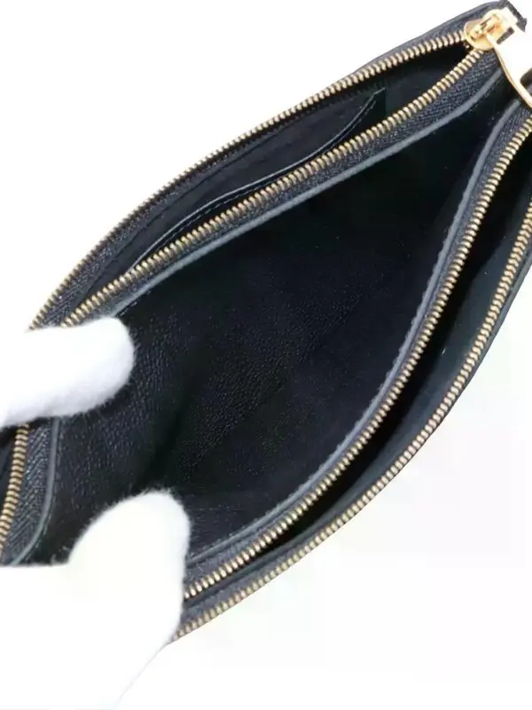 LOUIS VUITTON Monogram Empreinte Double Zip Pochette